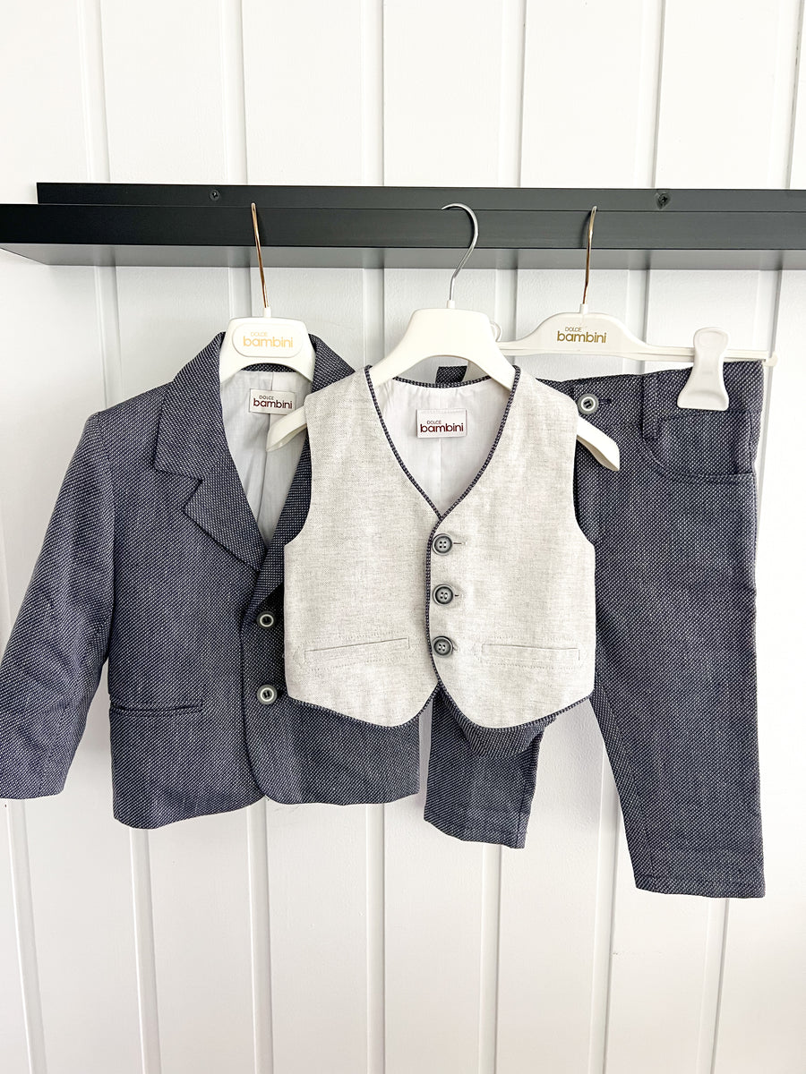 INCOMPLETE SET- jacket, trousers and vest only – Sweet Beginnings